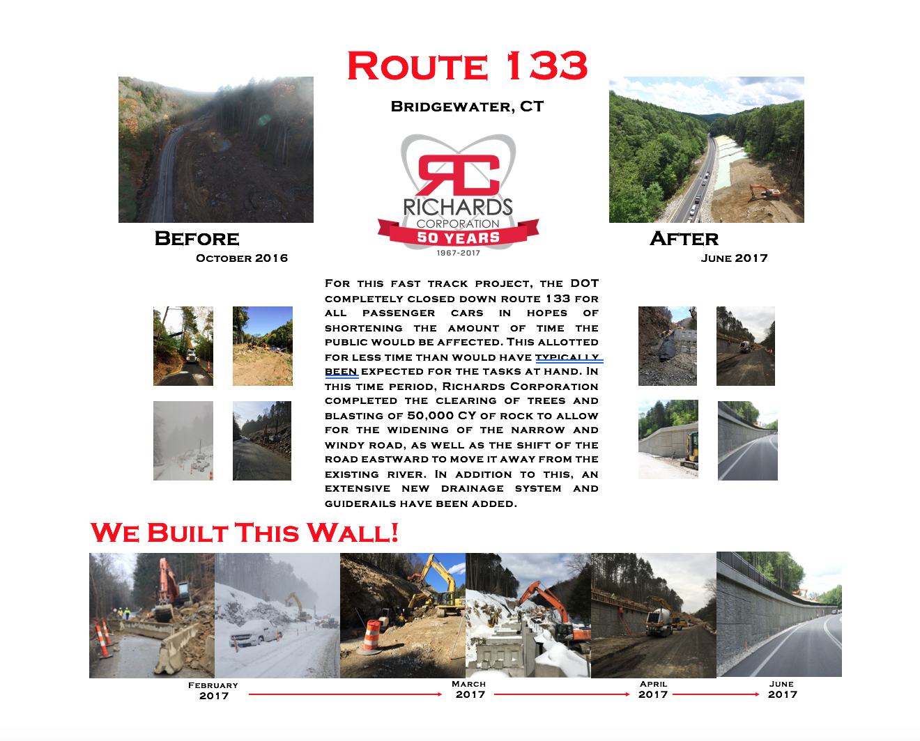 Route 133 in Bridgewater is Open! | Richards Corporation